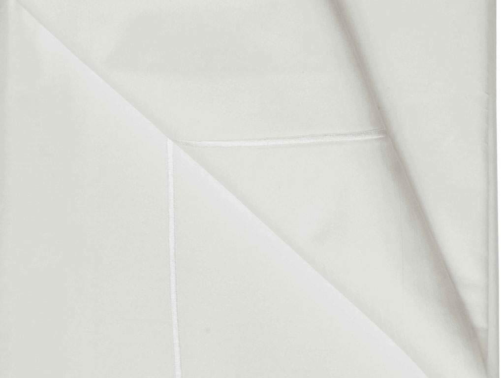 Belledorm Premium Cotton 1000 Thread Count Flat Sheets in Ivory